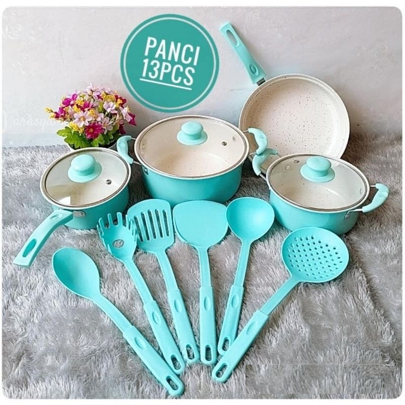 Jual Markas_importir PAKET Cookware Set 13 pcs - Panci Set Spatula ...