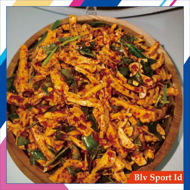 Jual 250gr Basreng Stik Khas Bandung Basreng Pedas Daun Jeruk Cemilan ...