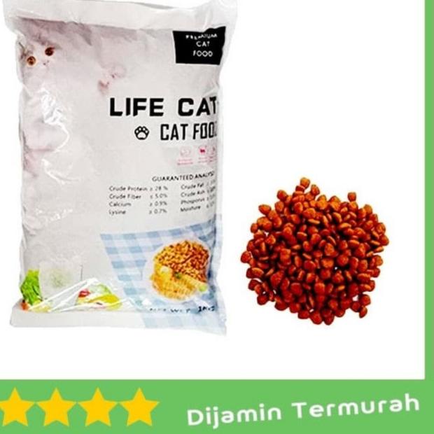 Jual Life Cat Repack 5kg - Life Cat Dry Food Makanan Kucing Life Cat 5 ...