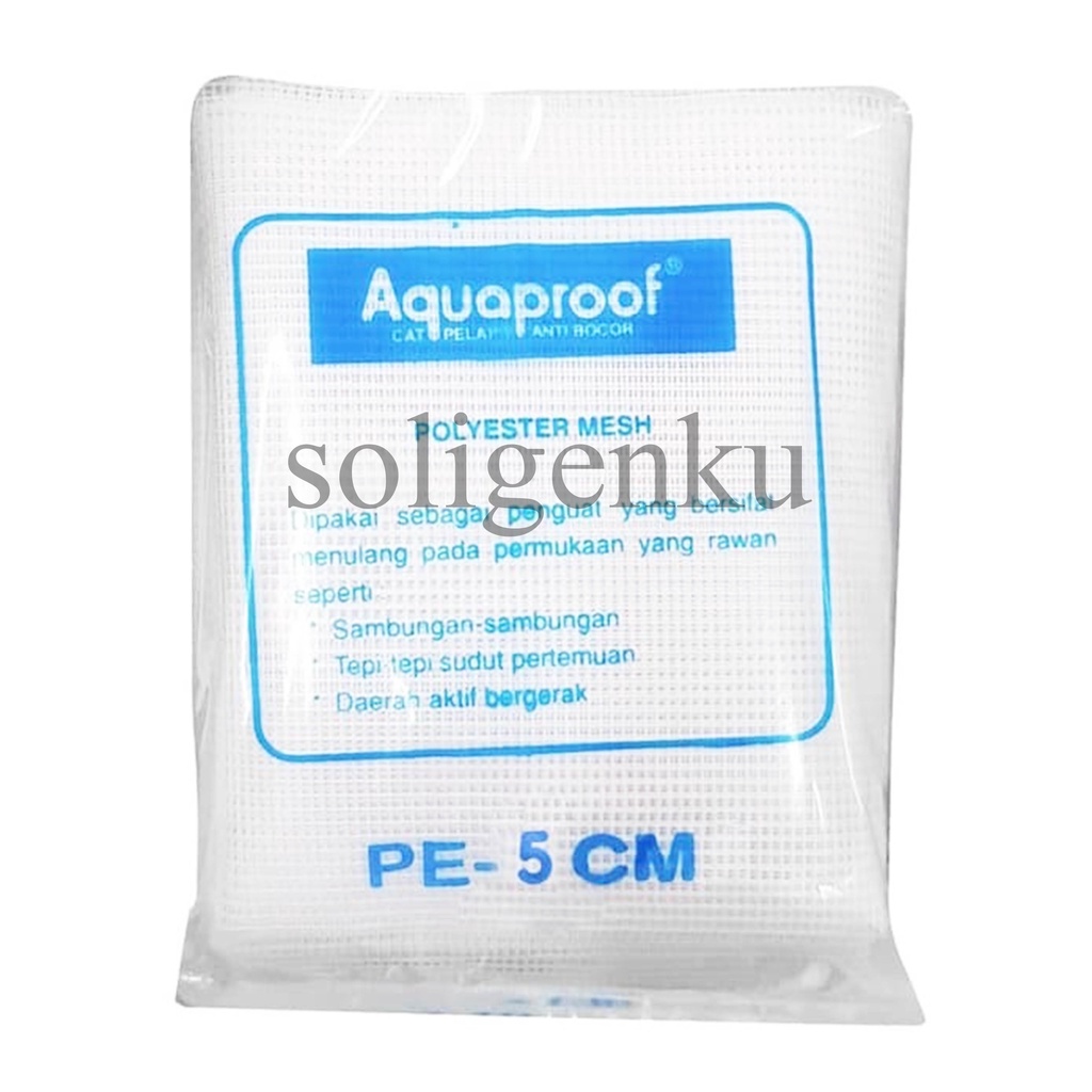 Jual POLYESTER MESH AQUAPROOF SERAT KASA AQUAPROOF 5CM X 10MTR PE-5 Cm ...