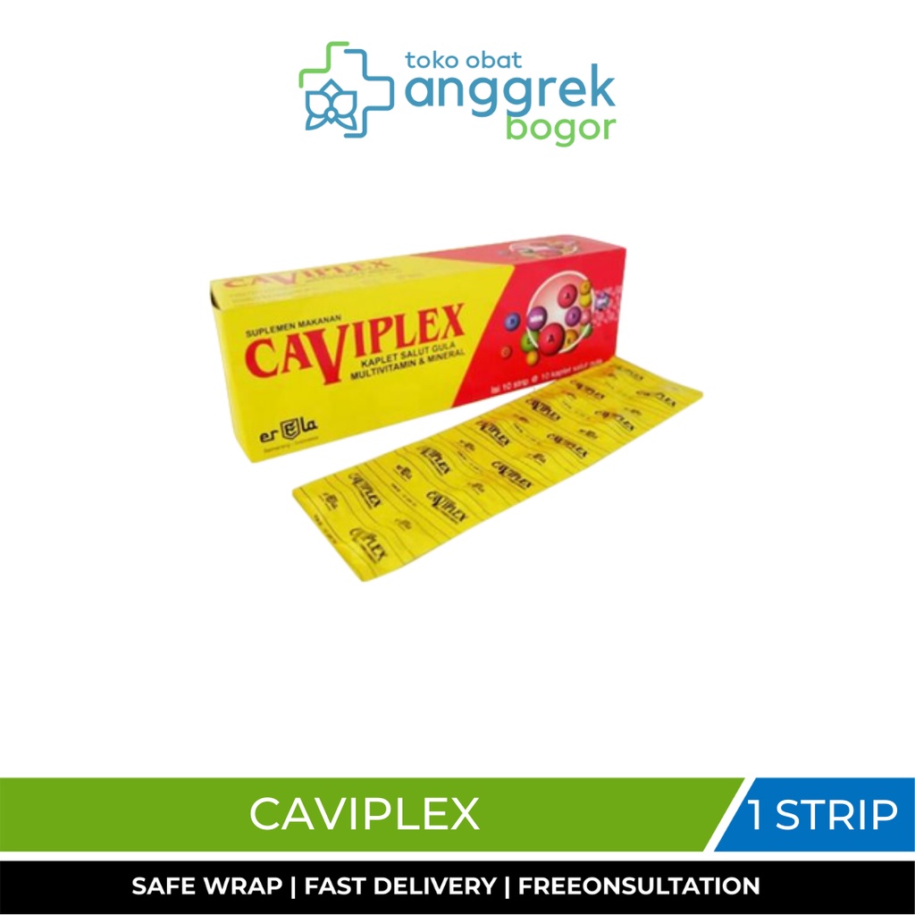 Jual CAVIPLEX TAB STRIP ISI 10 / UNTUK PERTUMBUHAN TULANG DAN GIGI ...