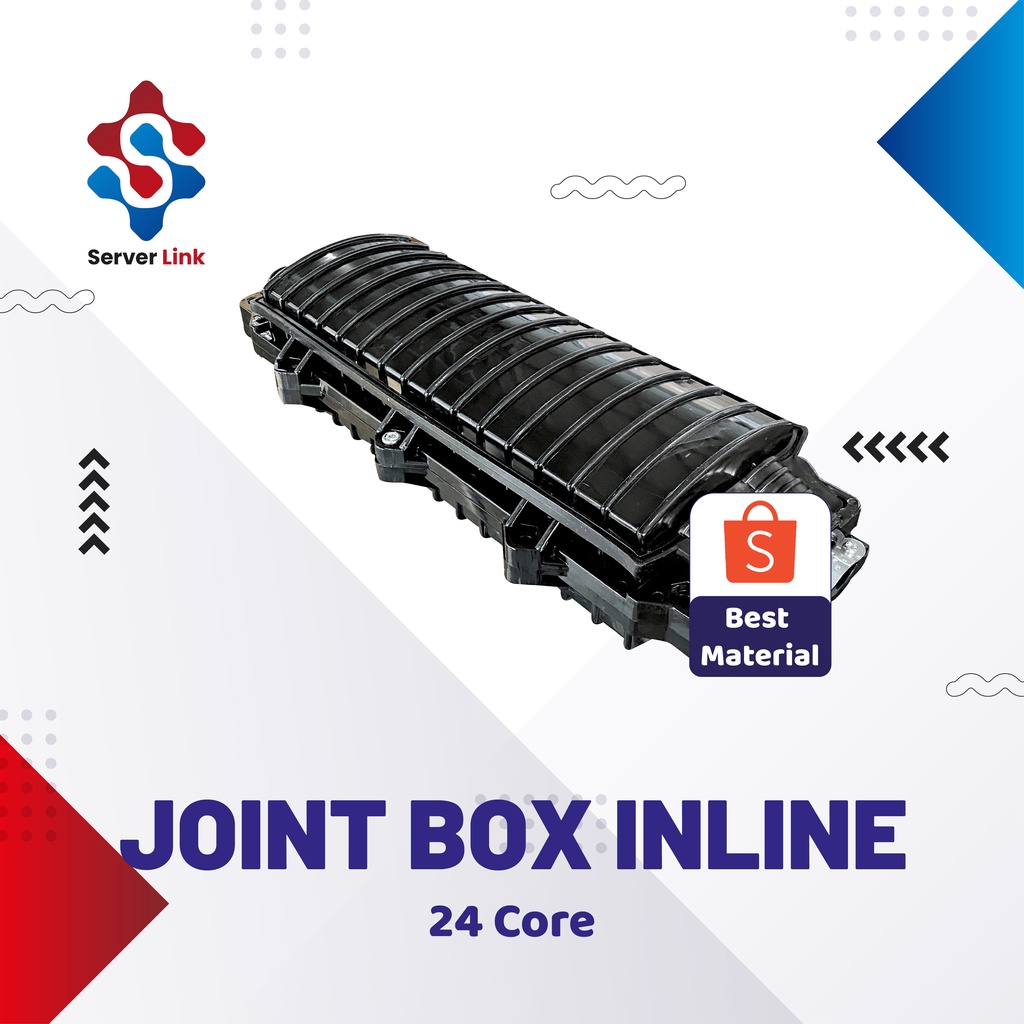 Jual Joint Box Inline 24 Core Fiber Optic Splice Closure FO 24 Core ...