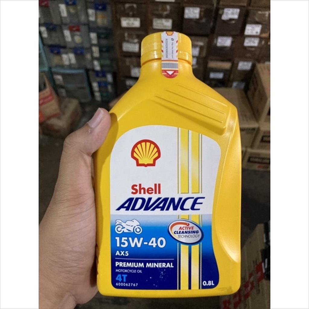 Jual Oli Shell Advance 4T AX5 15W-40 0,8L API SL JASO MA2 oli shogun ...