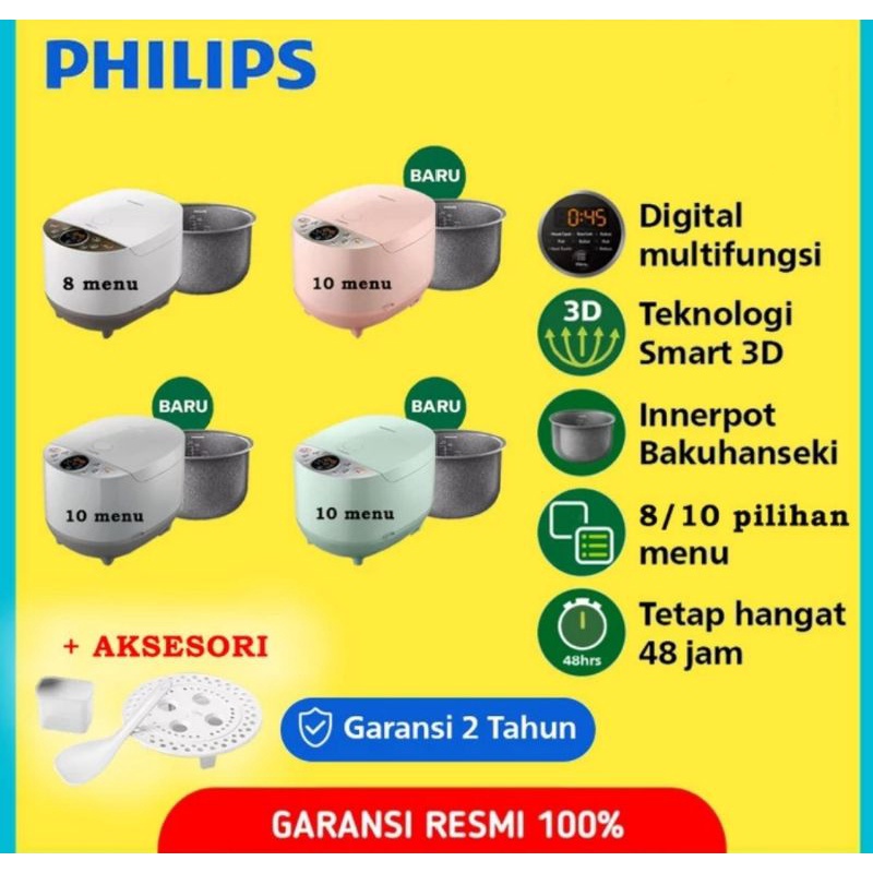 Jual Rice Cooker Philips HD 4515 / PHILIPS Digital Rice Cooker HD4515 ...