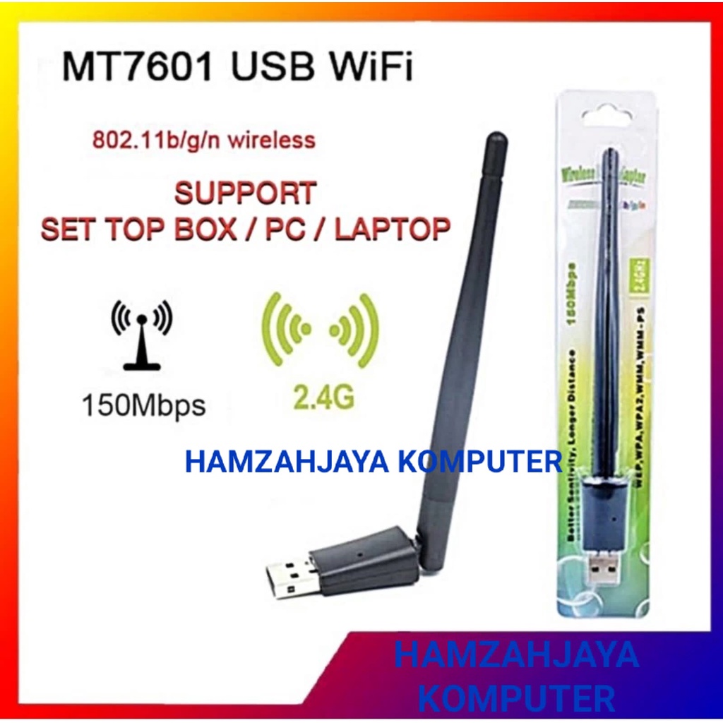 Jual USB WIFI Dongle MT7601 Antena Adapter Wifi Set Top Box pc Laptop stb | Shopee Indonesia