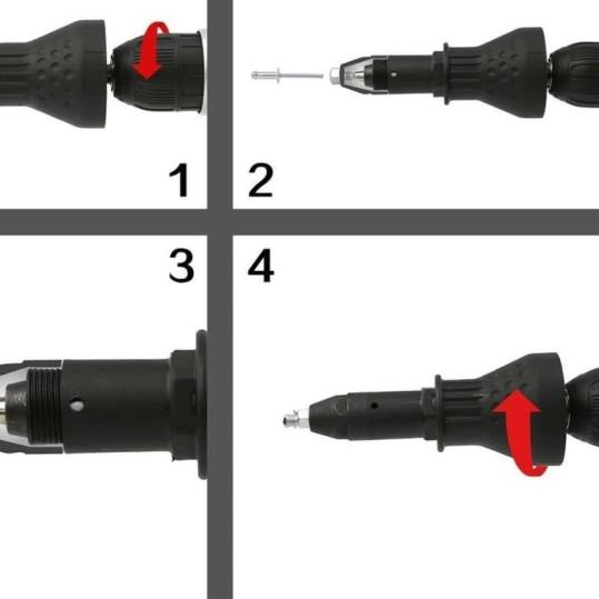 Jual Electric Rivet Gun Adapter Untuk Bor Listrik | Shopee Indonesia