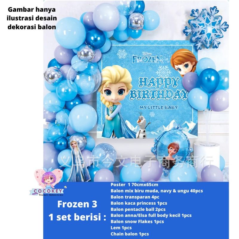 Jual BALON ULANG TAHUN ANAK SET FROZEN | Shopee Indonesia