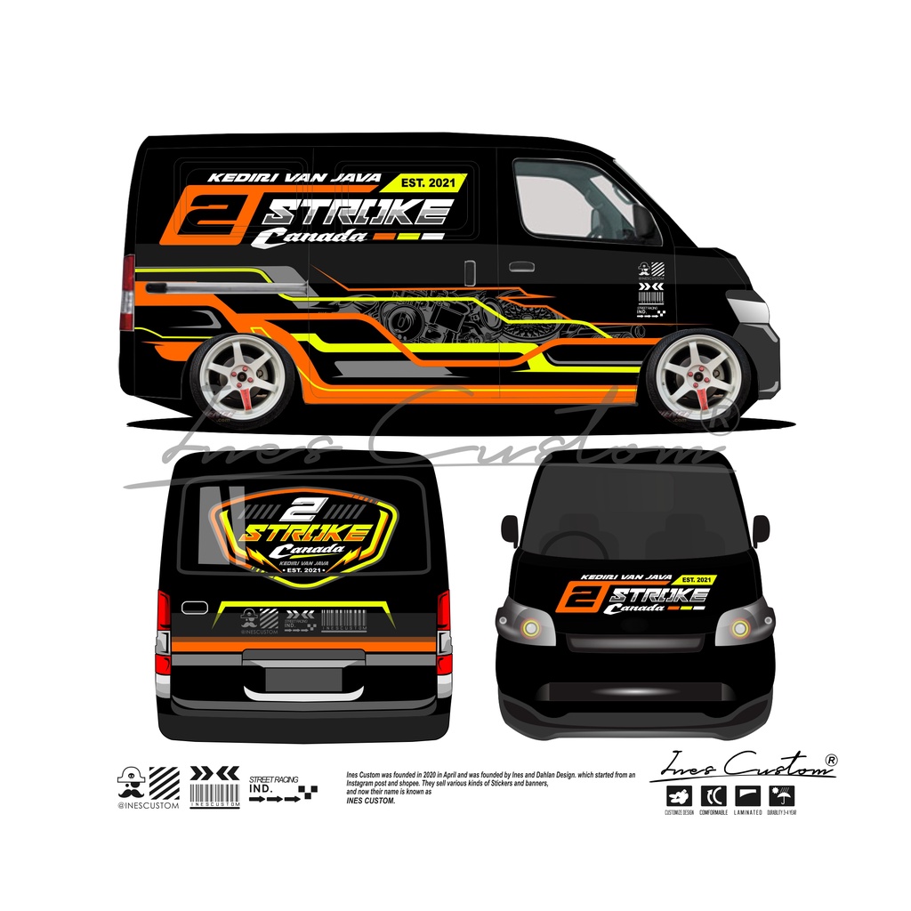 Jual DECAL GRANDMAX BLINDVAN RACING CONCEPT | Shopee Indonesia
