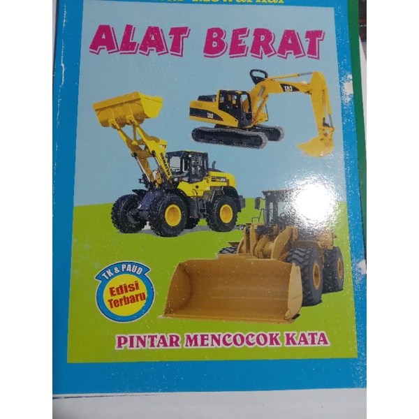 Jual mewarnai alat berat bonus mencocok kata HVS A4 | Shopee Indonesia