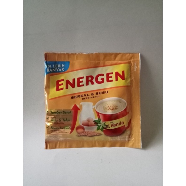 Jual Energen minuman susu cereal instan rasa vanila kemasan sachet ...