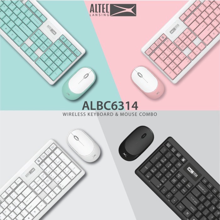 Jual Altec Lansing Keyboard Mouse Combo Wireless ALBC6314 Silent Design ...