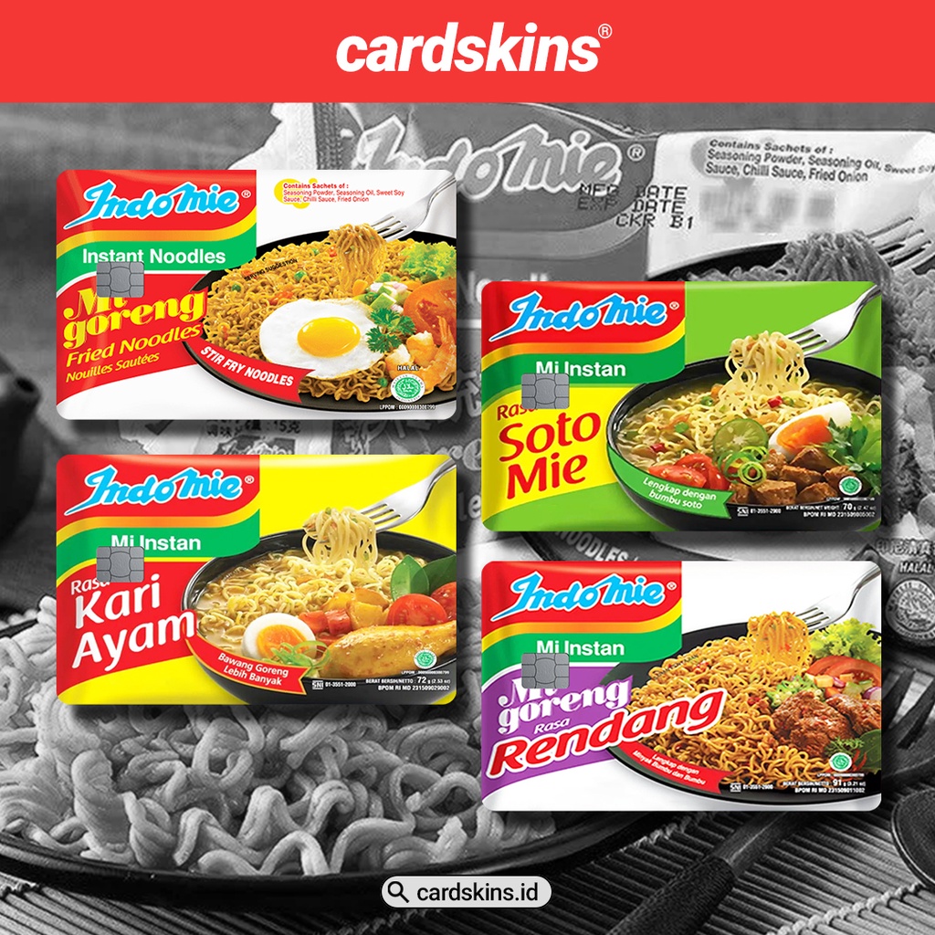 Jual INDOMIE | GARSKIN / STICKER KARTU ATM / SKIN KARTU ATM / DEBIT ...