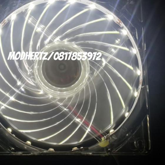 Jual FAN CASING 12 CM 21 LED WHITE SMD (DC 12V) | Shopee Indonesia