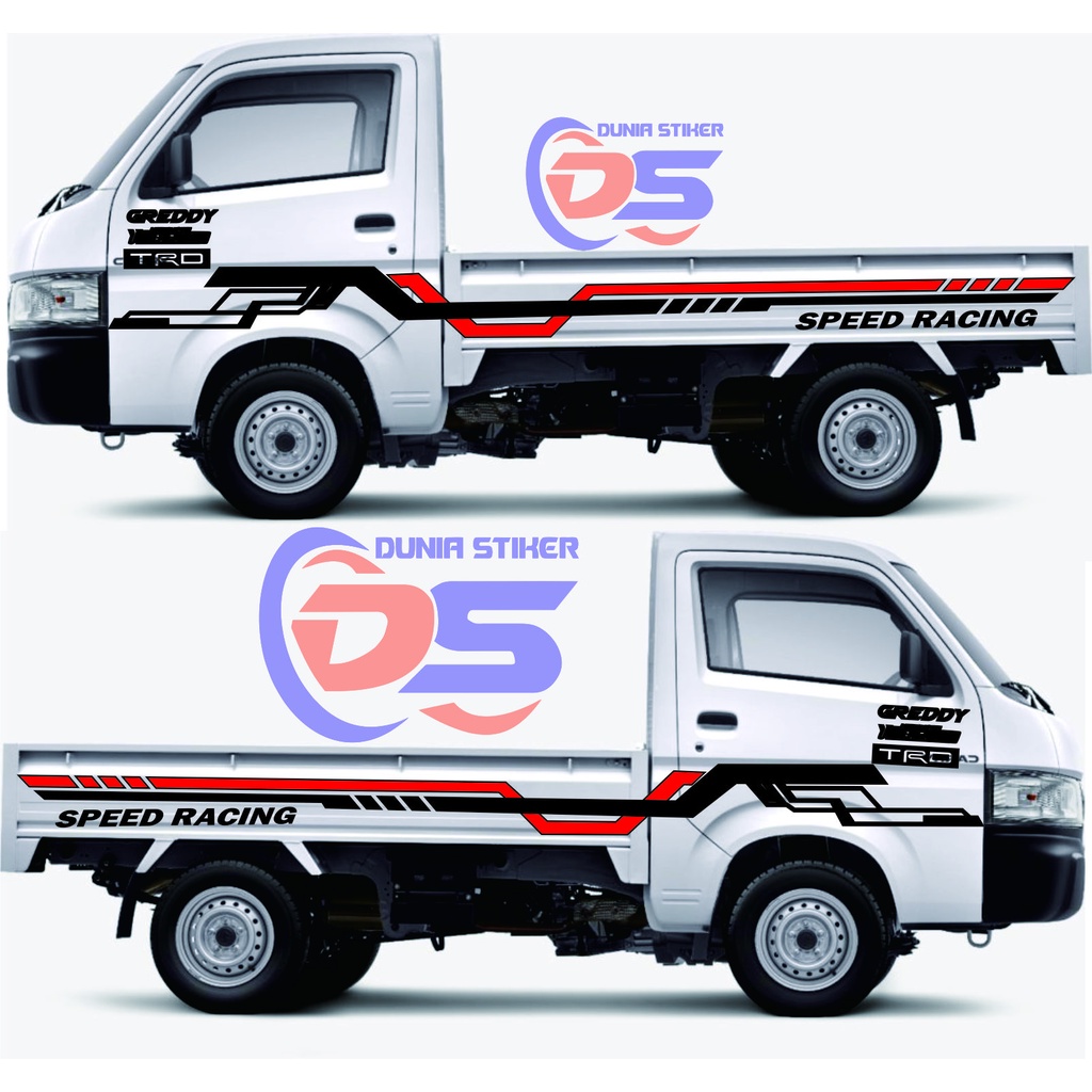 Jual Stiker Mobil Pickup New Carry Striping List SPEED RACING Stiker ...