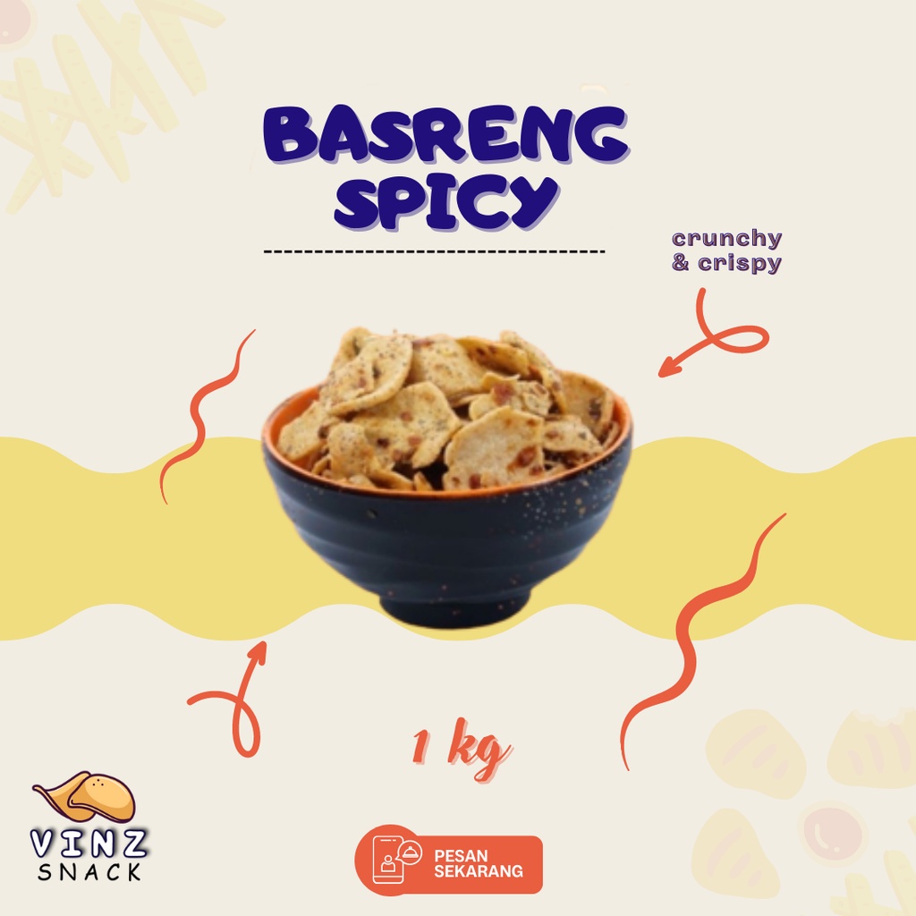 Jual Vinzsnack - Basreng Hot Spicy 1kg | Shopee Indonesia