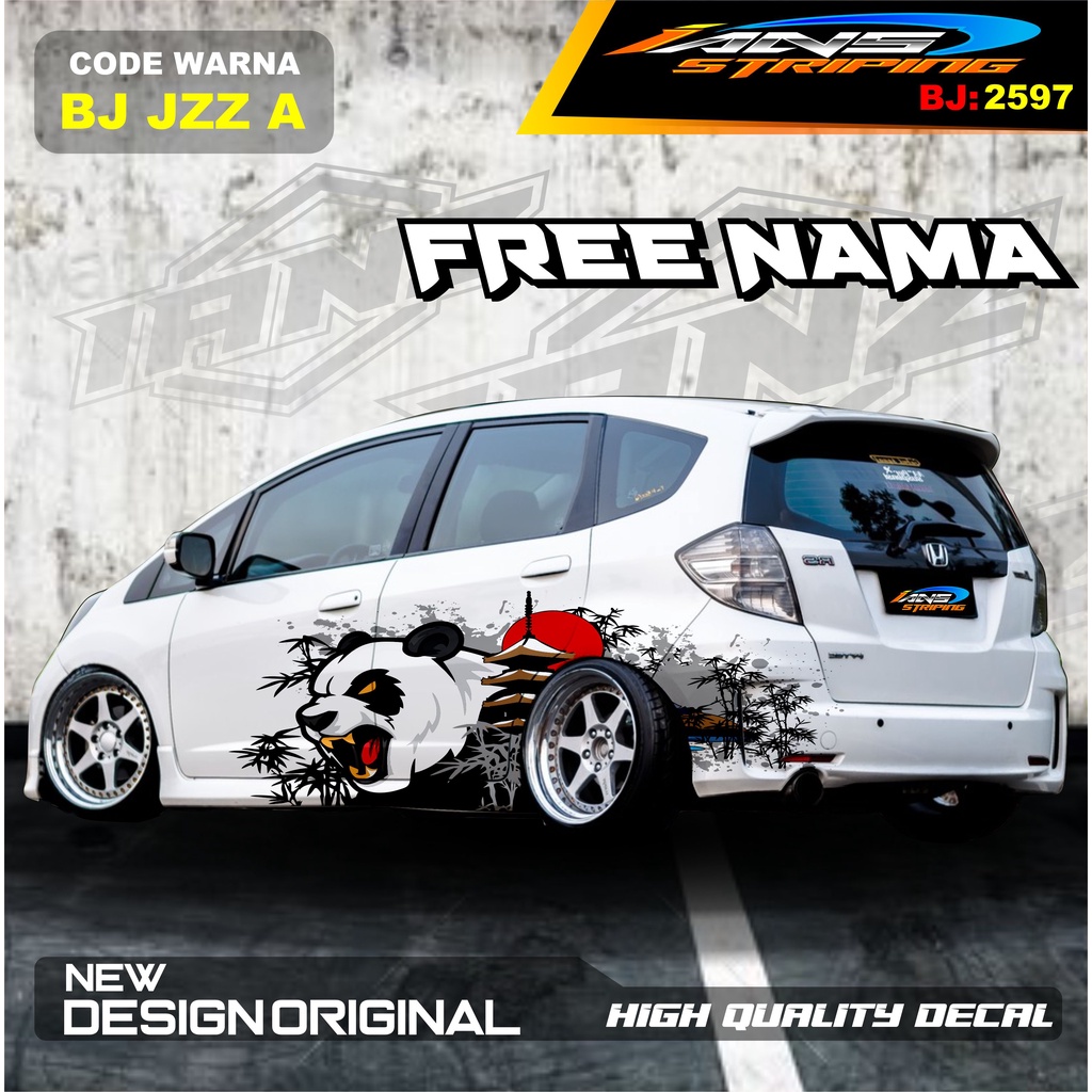 Jual STIKER VARIASI MOBIL BRIO, JAZZ / STICKER MOBIL /DECAL STICKER ...