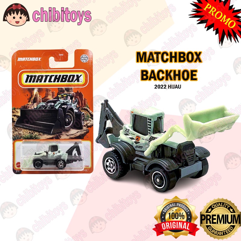 Jual MATCHBOX MBX BACKHOE 2021 KUNING 2022 HIJAU - TRACTOR ALAT BERAT ...