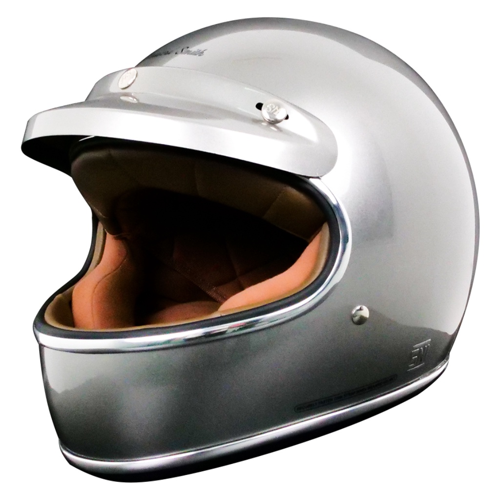 Jual Helm Cargloss Cafe Racer Howard Smith List Chrome - Silver Met ...