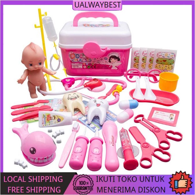 Jual 43/53Pcs Mainan Anak Doctor Koper Mainan Anak Anak Perempuan ...