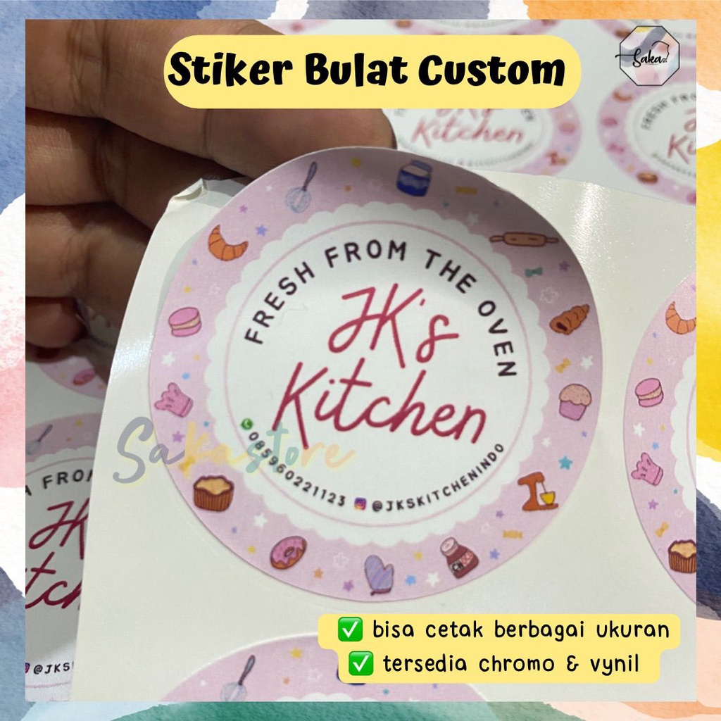 Jual STIKER BULAT ONLINE SHOP CUSTOM / STIKER BULAT KEMASAN [SBK02 ...