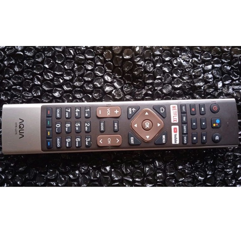 Jual remot smart LED AQUA remote TV ANDROID ORIGINAL kode HTR-U27E ...