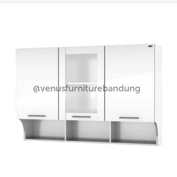 Jual Kitchen Set Lemari Dapur Atas 3 Pintu Putih Tempat Bumbu Kf ...