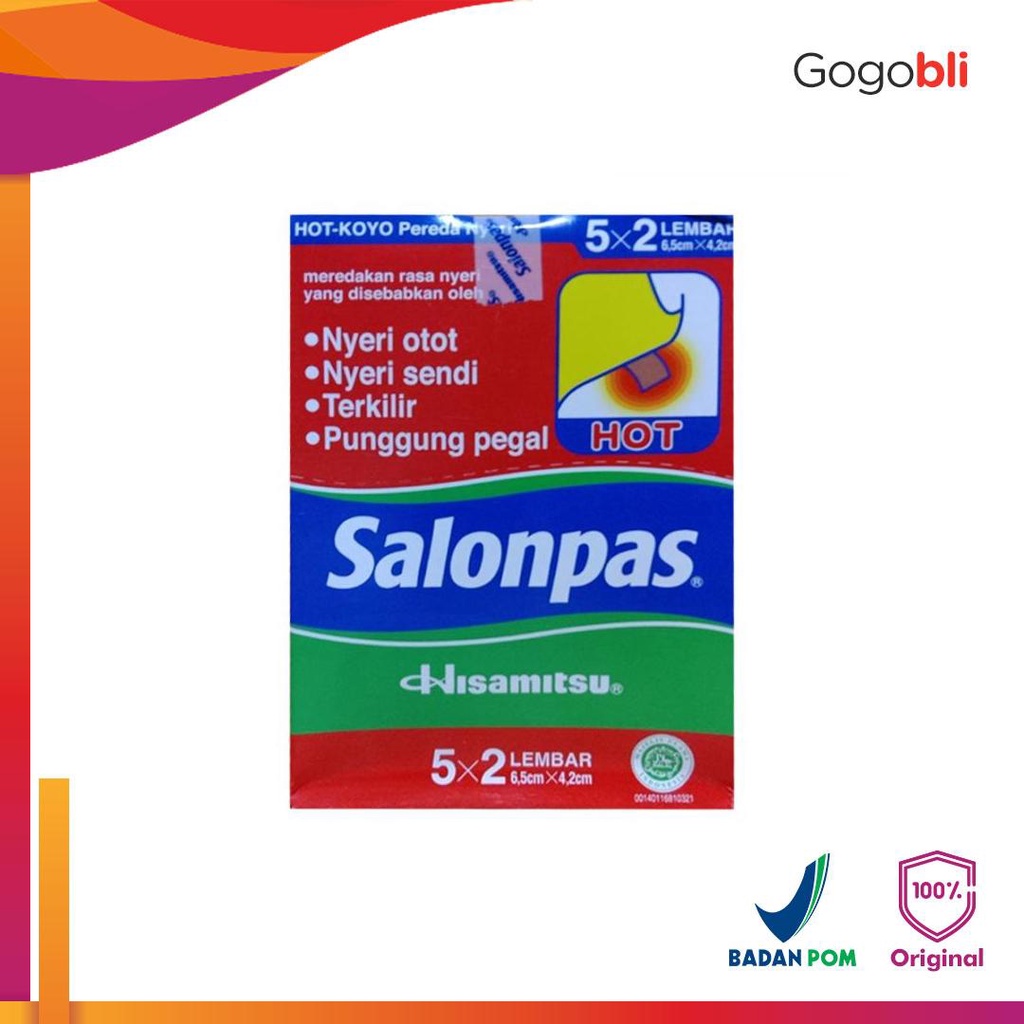 Jual Salonpas Hot 5x2 (Box isi 10 sachet) | Shopee Indonesia