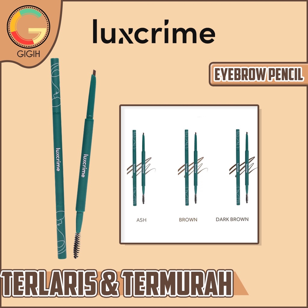 Jual LUXCRIME SLIM TRIANGLE PRECISION BROW PENCIL ALIS ( ASH / BROWN ...