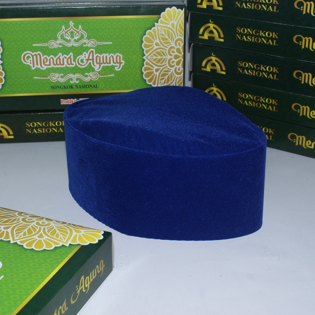 Jual Peci Susun Biru Dan Hitam Polos Tinggi 9 Peci Terbaru Model ...