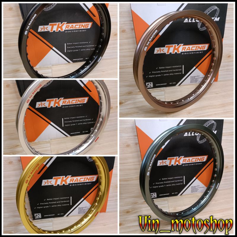 Jual velg pelek TK racing ring 17 140 160 185 215 250 hole 36 warna ...