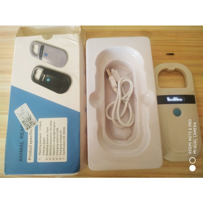 Jual scanner reader chip microchip PT180 rfid hewan pet ikan reptil ...