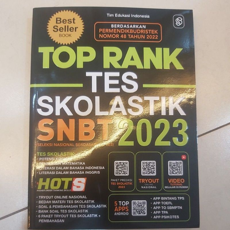 Jual JUAL BUKU TOP RANK TES SKOLASTIK SNBT 2023 BEST SELLER BOOK TIM ...