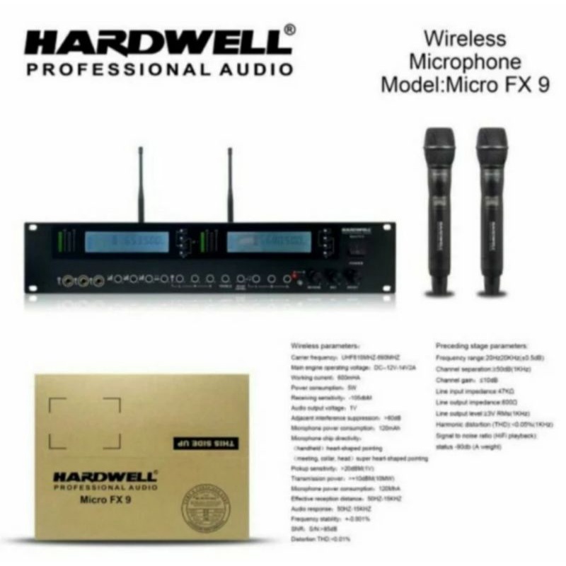 Jual Mic wireless HARDWELL Micro FX 9 UHF Wireless Microphone ...