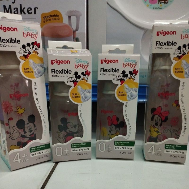 Jual pigeon botol pp clear streamline minnie mickey | Shopee Indonesia