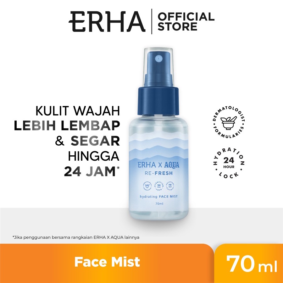 Jual [GIMMICK] ERHA X AQUA Re-Fresh Face Mist Aqua | Shopee Indonesia