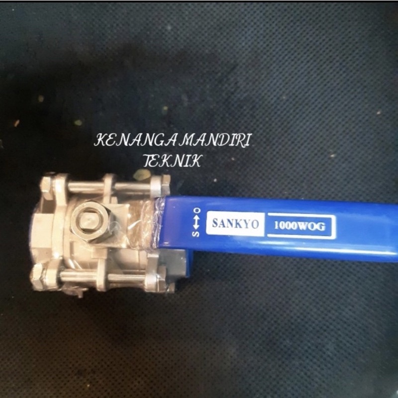 Jual Ball valve / Stop kran Stainless 316 Sankyo 3PC Drat 2 Inch | Shopee Indonesia