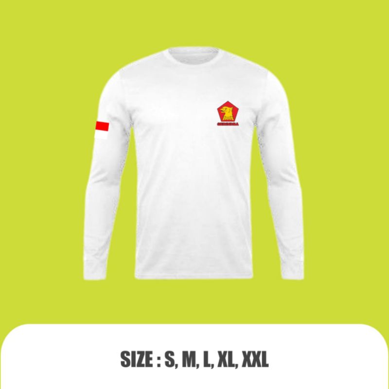 Jual KAOS PARTAI GERINDRA LOGO DADA SIMPLE LENGAN PANJANG KAOS PARTAI ...
