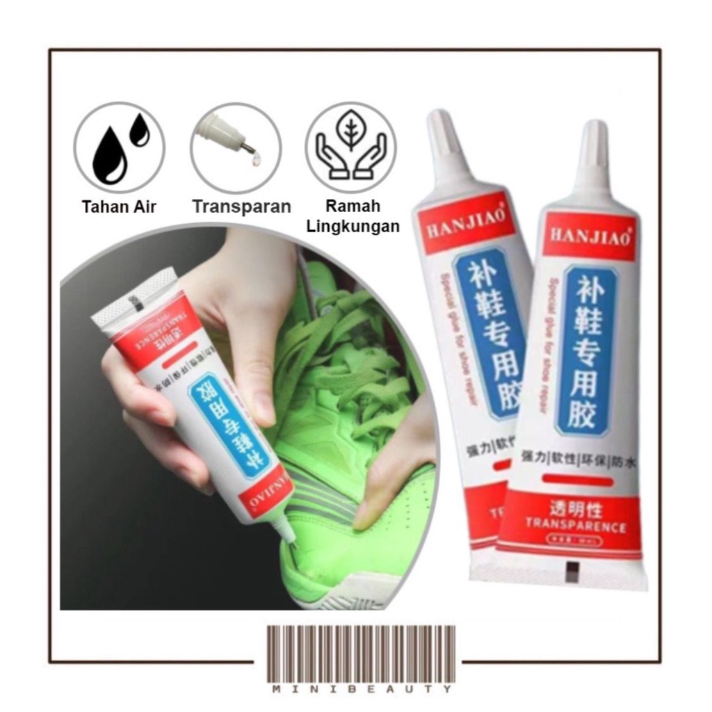 Jual lem perekat sepatu hanjiao baihere 60ml super kuat cairan penambal ...