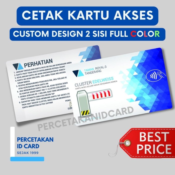 Jual Rfid Cetak Kartu Acces Rfid / Cetak Kartu Rfid / Smart Card ...