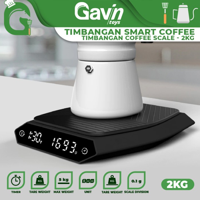 Jual Scale Kopi Digital Timbangan Kopi Espresso Digital Coffee Scale ...