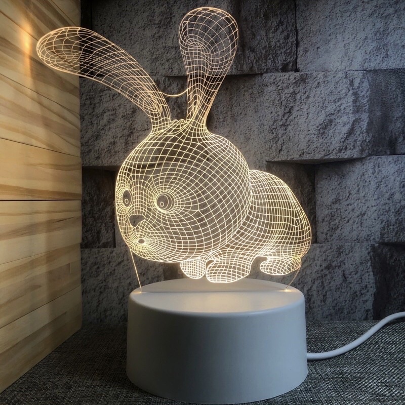 Jual LAMPU KADO Akrilik AESTHETIC 3D ~ LAMPU HIAS KAMAR LED 3D AKRILIK ...