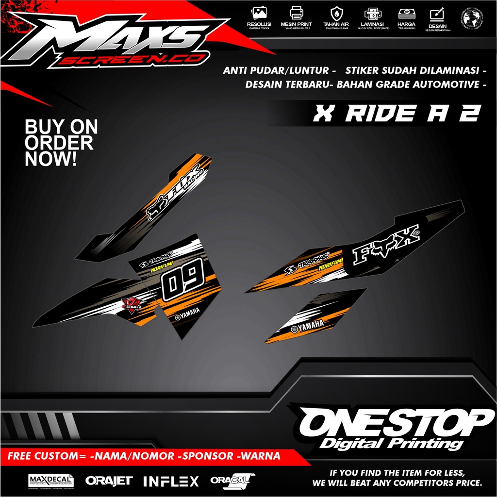 Jual Decal Sticker Full Body X Ride - Sticker Full Body X Ride DESAIN ...