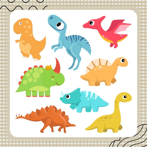 Jual Dino Stiker | Stiker Dinosaurus | stiker cute | Dino Cute | Stiker ...