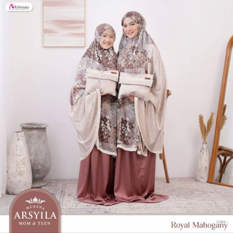 Jual RIHAIA | Mukena Couple Mom & Kids Arsyila by Khimara | Shopee Indonesia