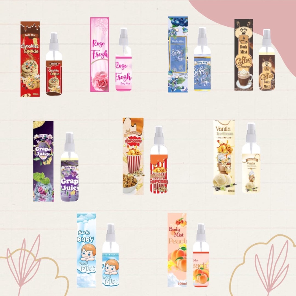 Jual TWITY-PARFUME BODY MIST 100ML PREMIUM/PARFUM BODY MIST POPCORN ...