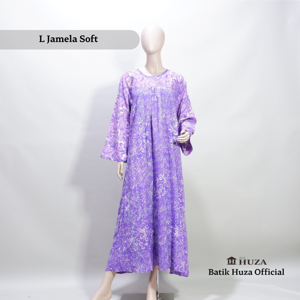 Jual Batik Huza Daster Panjang L Jamela Soft | Shopee Indonesia
