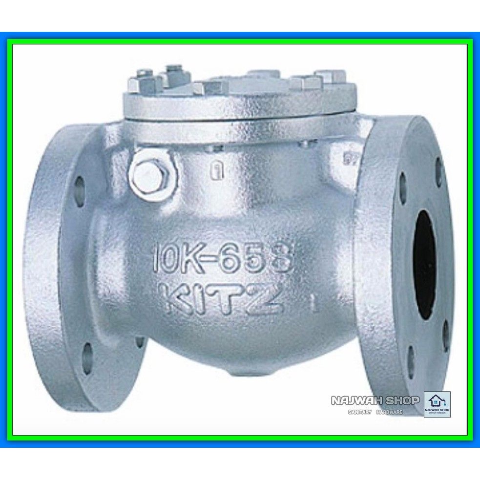 Jual Swing Check Valve / Klep Tabok 2" inch Kitz Tuslah Klep Cast Iron ...