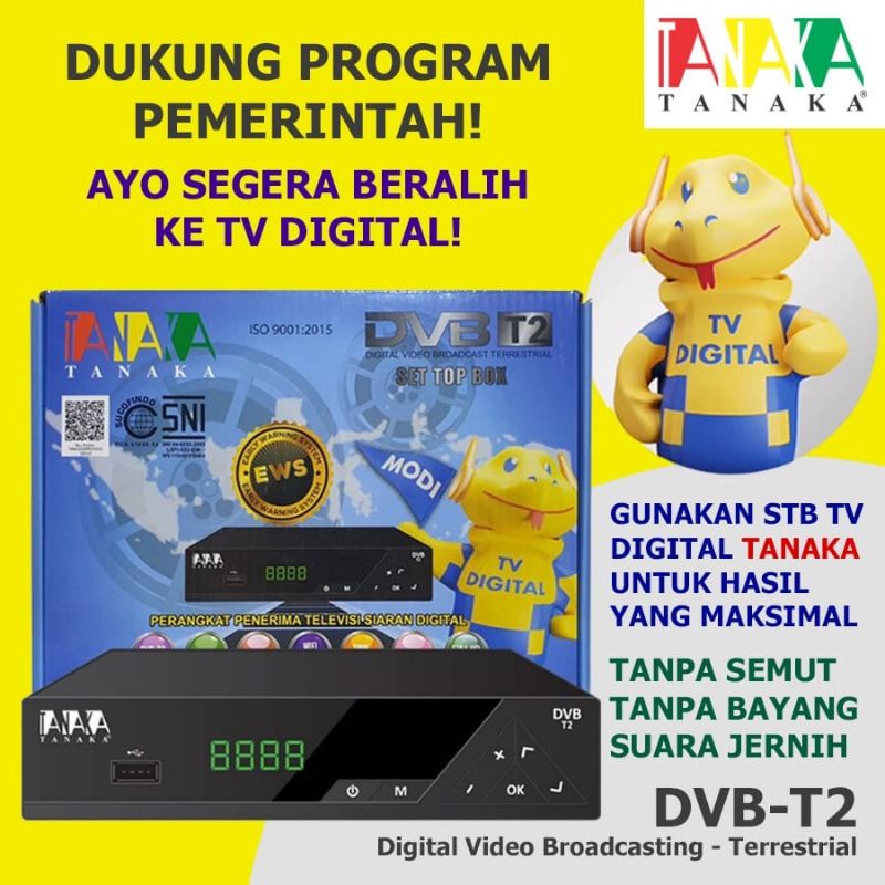 Jual Set top box TV digital Tanaka T2 HD | Shopee Indonesia