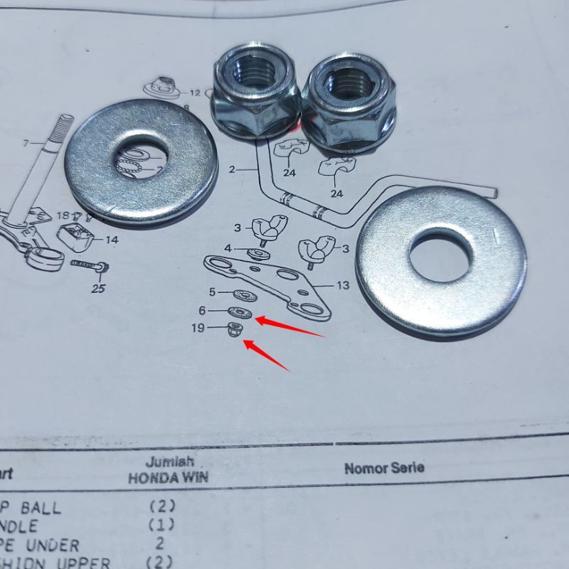 Jual Mur & Ring Raiser Reiser Stang Honda Win 100 Beat Street | Shopee ...