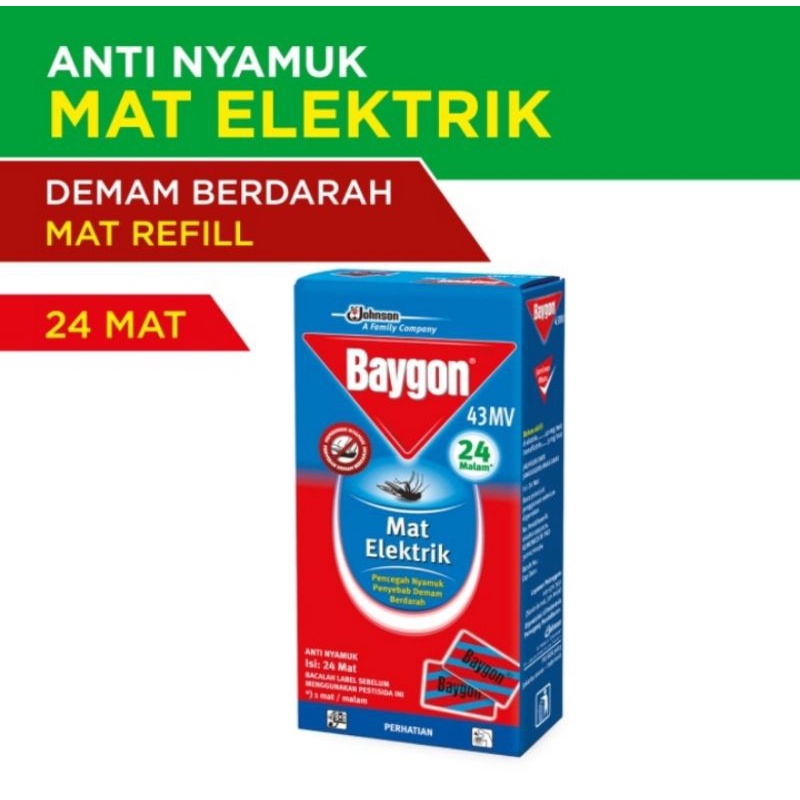 Jual Baygon Anti Nyamuk Mat Elektrik Demam Berdarah Refill | Shopee Indonesia